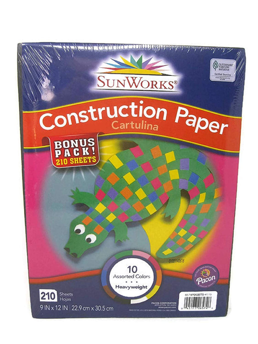 Construction Paper (SUNWORKS 210 sheets) – C&I Office Supplies S.A.